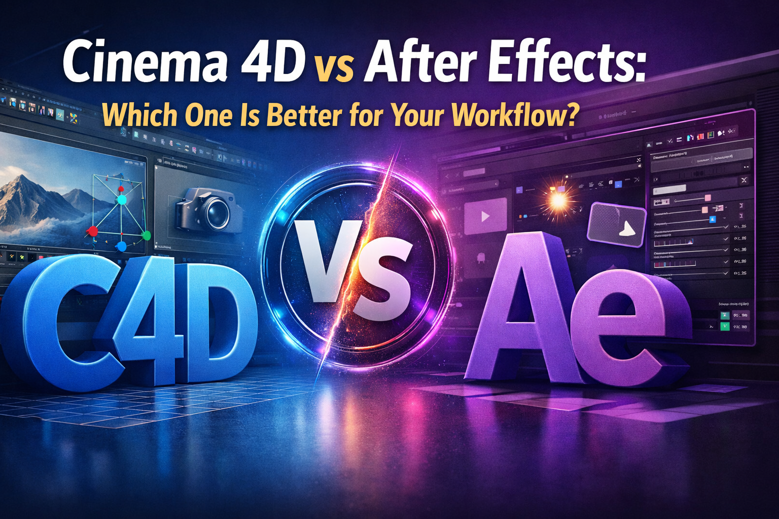 Cinema 4D vs After Effects: Which One is Better
